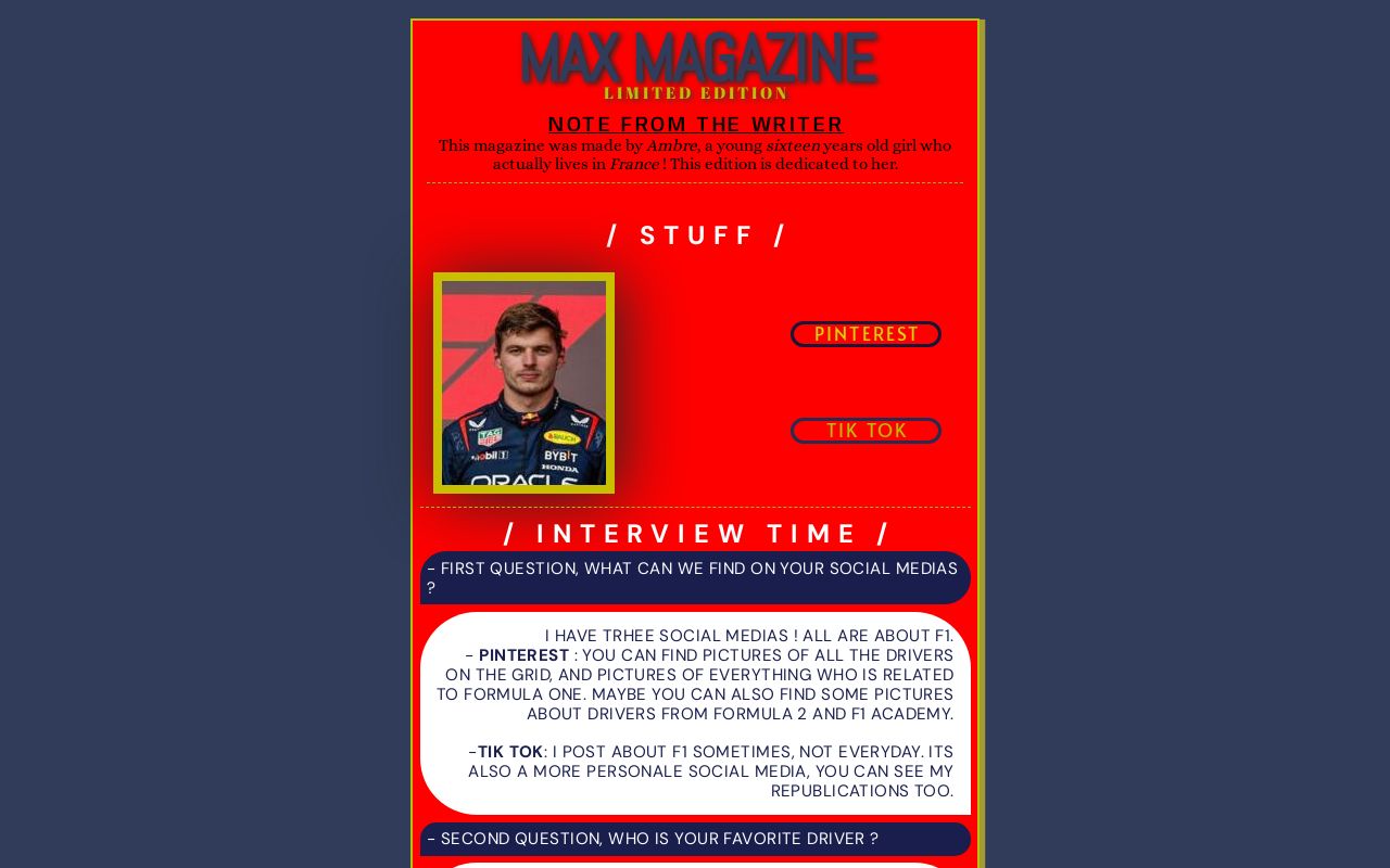MAX MAGAZINE